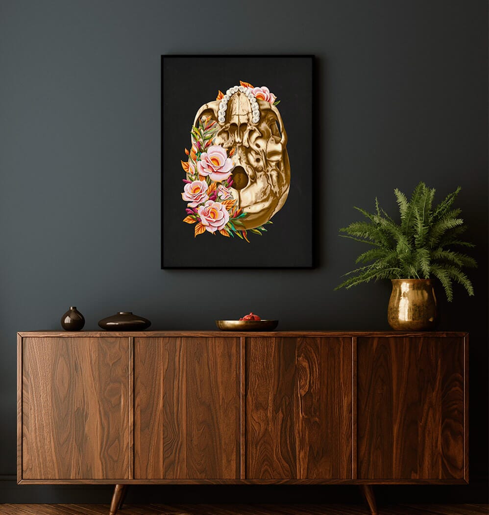 Skull inferior view poster – Codex Anatomicus