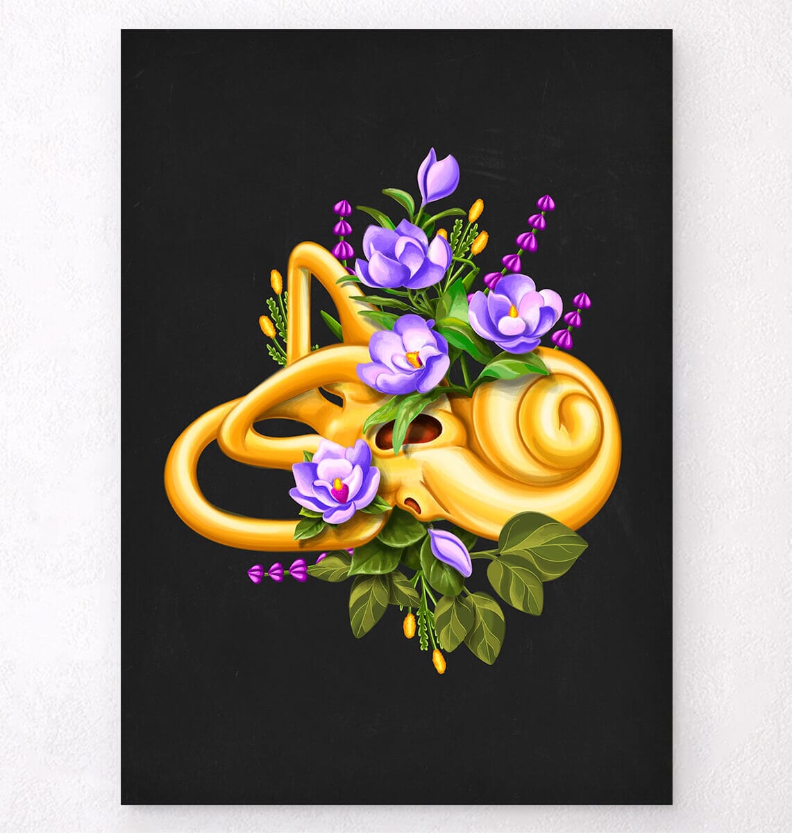 Vestibular system anatomy art print - Codex Anatomicus