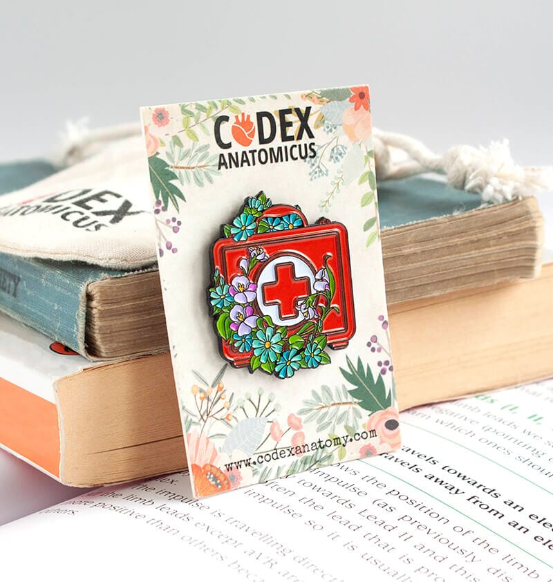 First aid kit enamel pin - Medical Gift - Codex Anatomicus