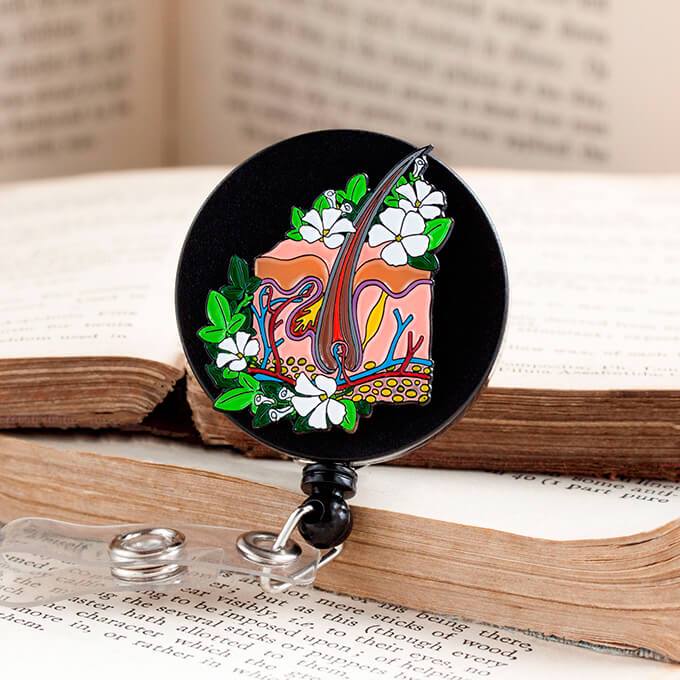 Skin badge reel - Medical Gift - Codex Anatomicus