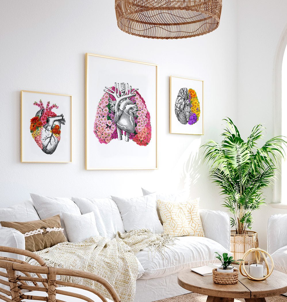 Lungs anatomy - Floral - Codex Anatomicus