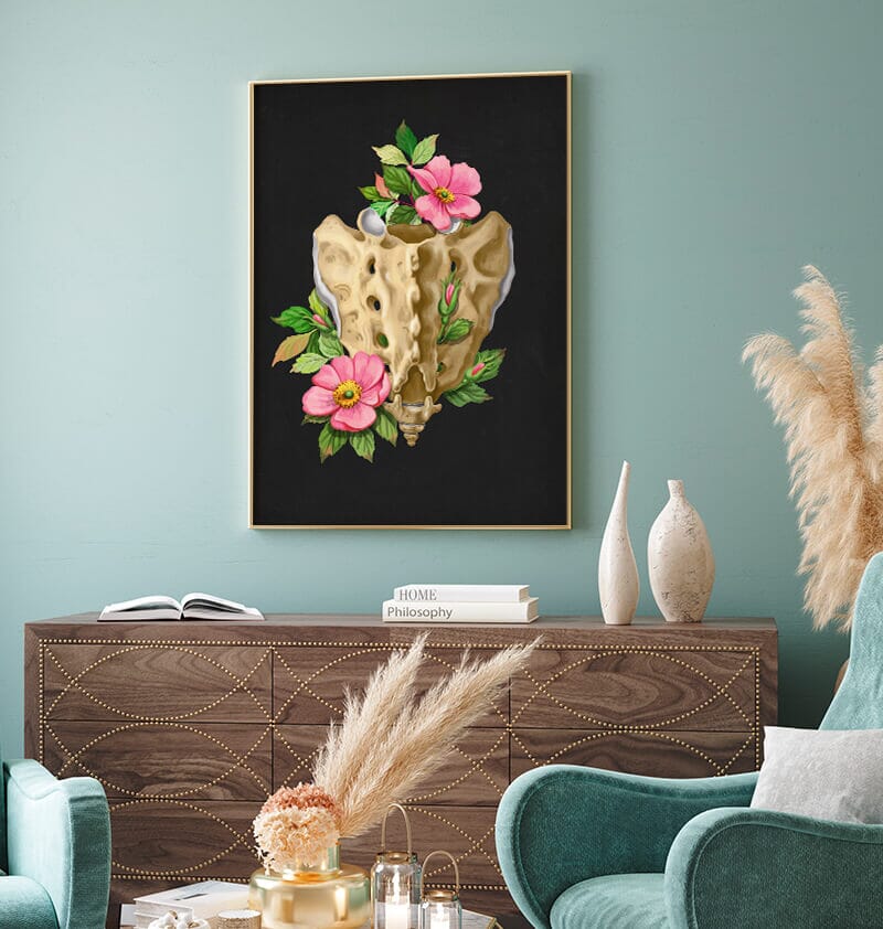 Sacrum anatomy art print - Codex Anatomicus