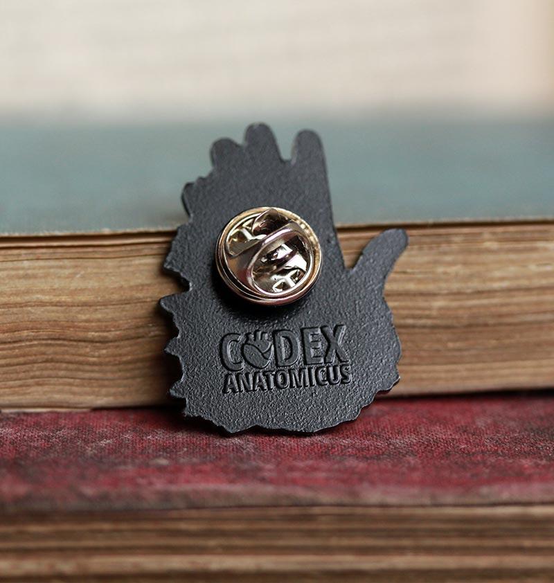 Anatomical hand enamel pin - Medical Gift - Codex Anatomicus