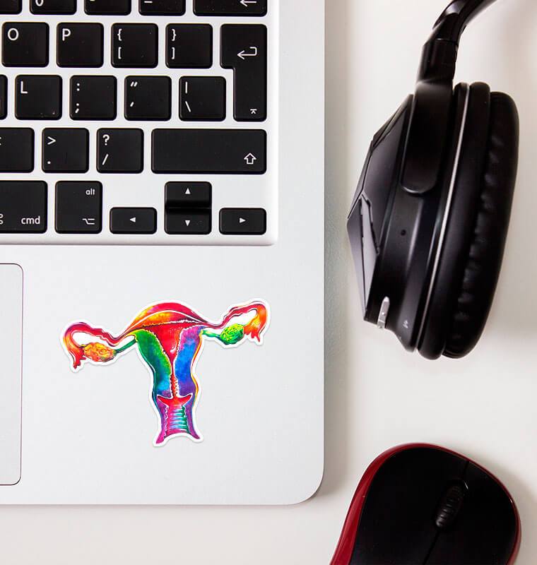 Uterus anatomy sticker - Codex Anatomicus