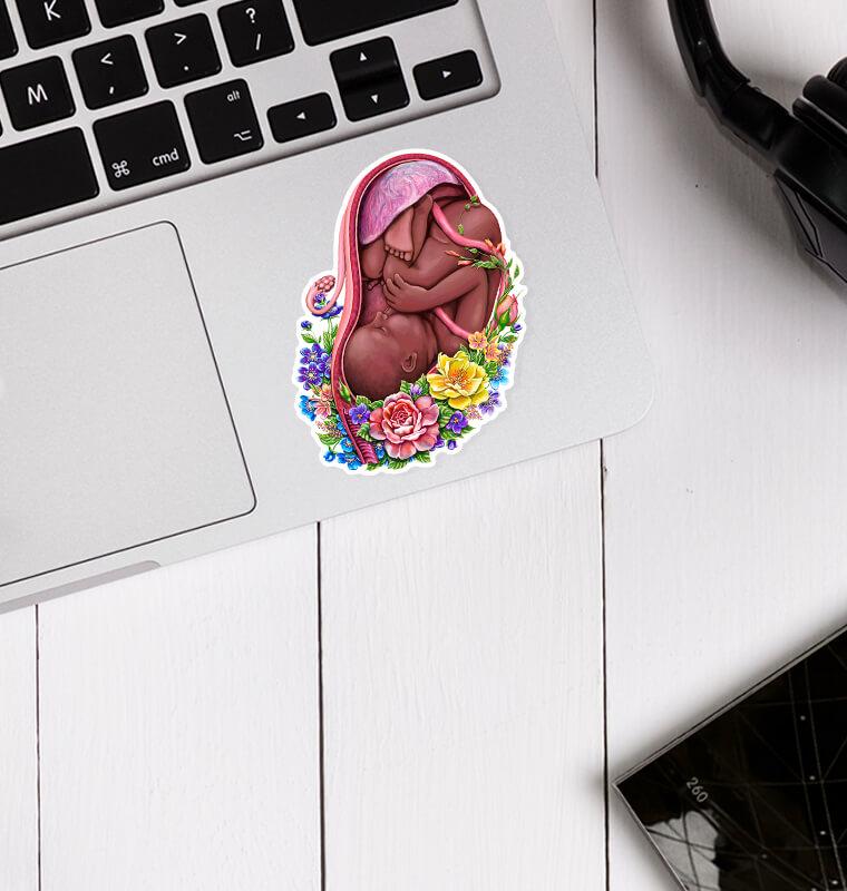 Fetus sticker - Codex Anatomicus