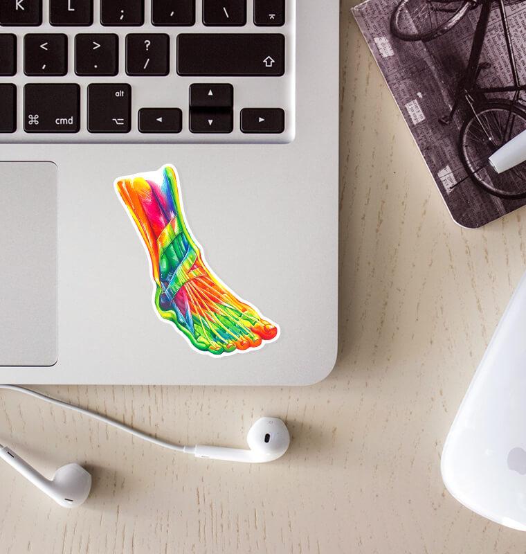 Foot anatomy sticker - Codex Anatomicus